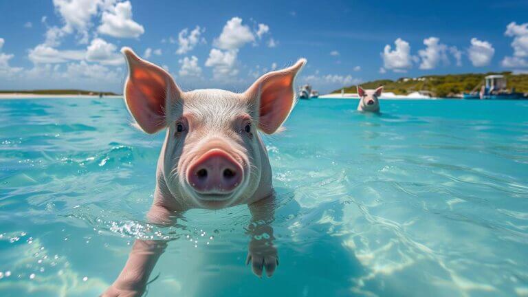 Half Day Closer Pigs Excursion (PRIVATE CHARTER) - Island Boy Adventures